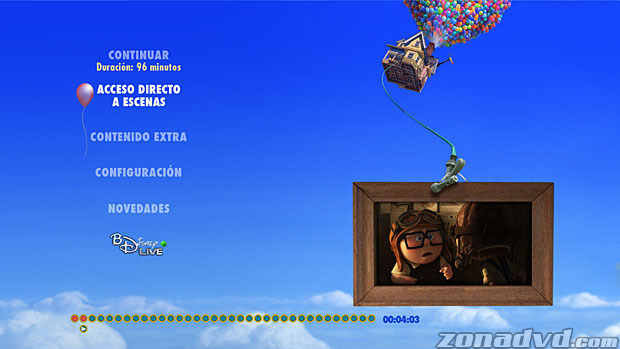 Menús De Up Blu Ray