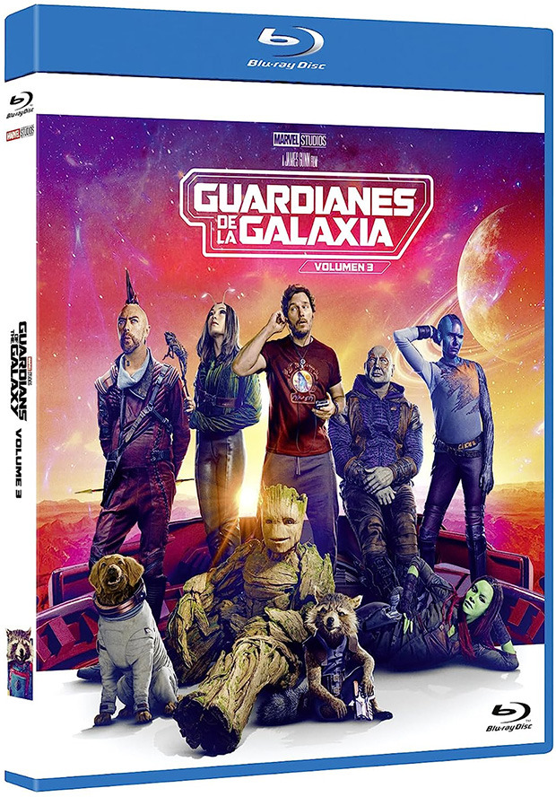 Carátula de Guardianes de la Galaxia Volumen 3 Blu-ray